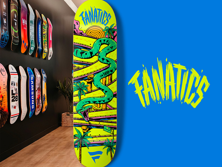 Fanatics Skateboard Design by Scott Biersack on Dribbble