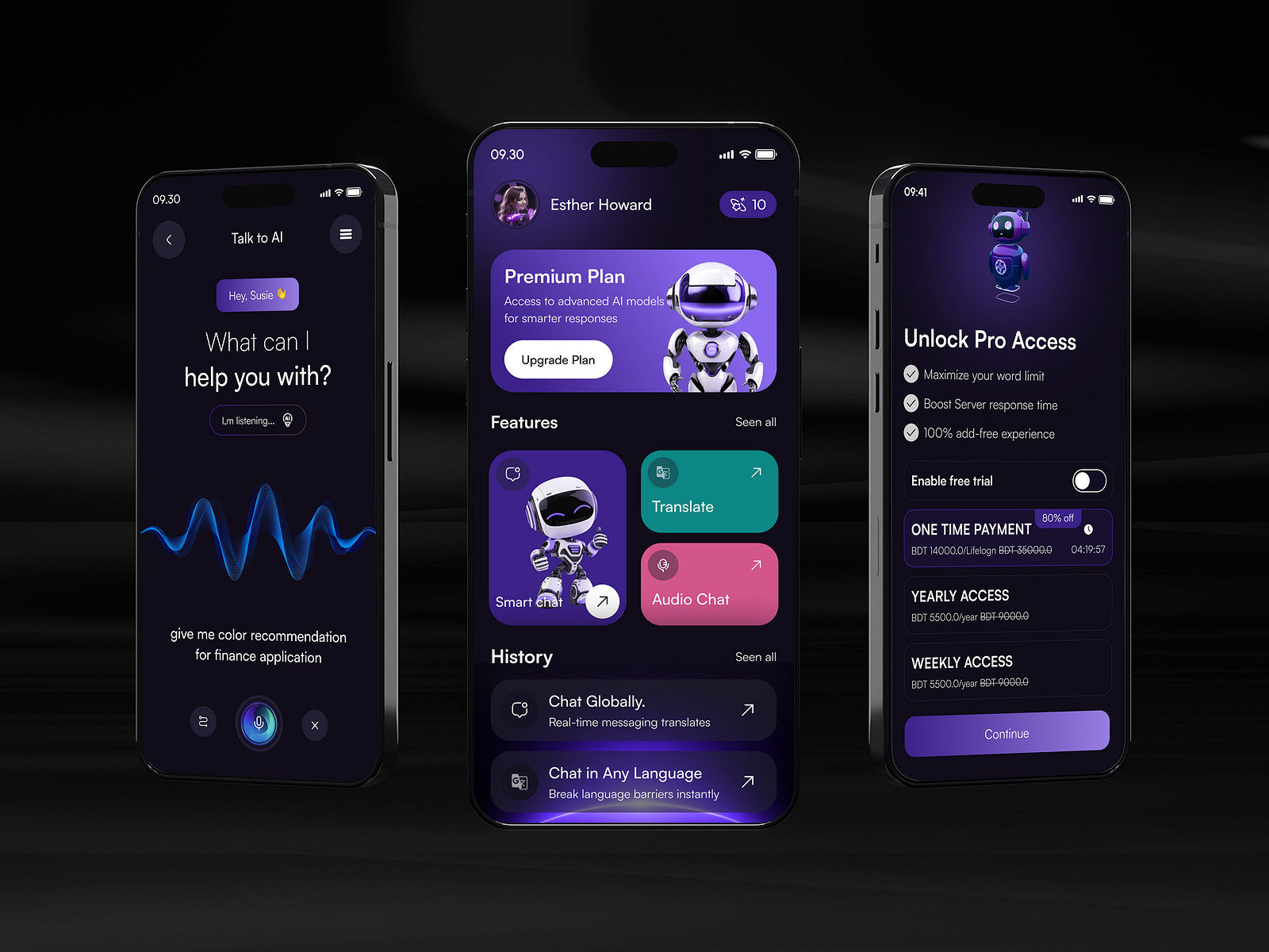 AI Artificial Intelligence Voice Command Mobile App by Sourav Biswas on ...