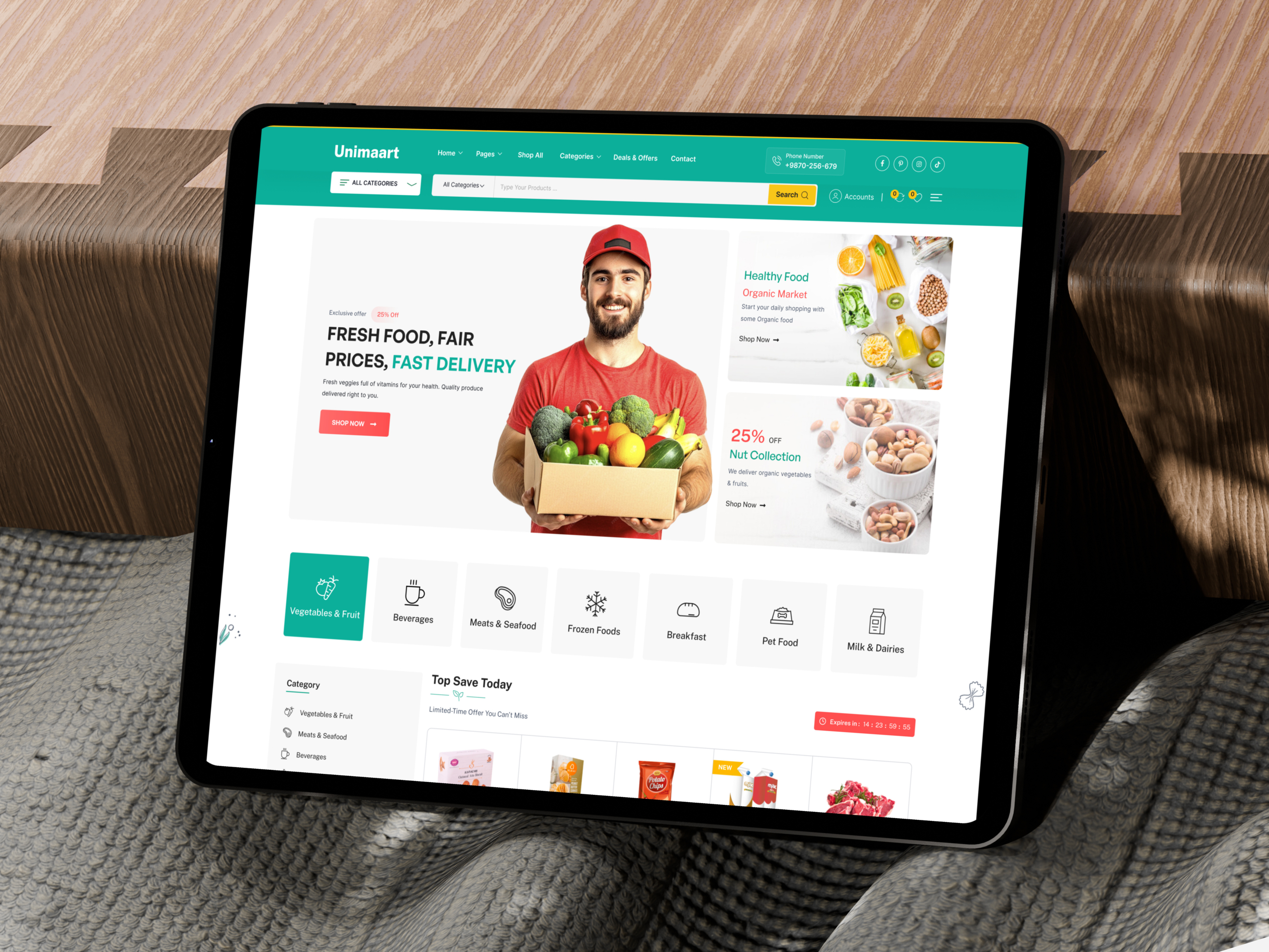 Grocery Website by Madhu Miah on Dribbble