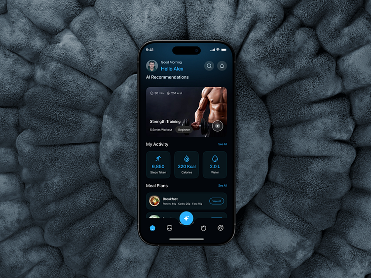 AI Fitness Tracker Mobile App by Sahariar Hossain on Dribbble