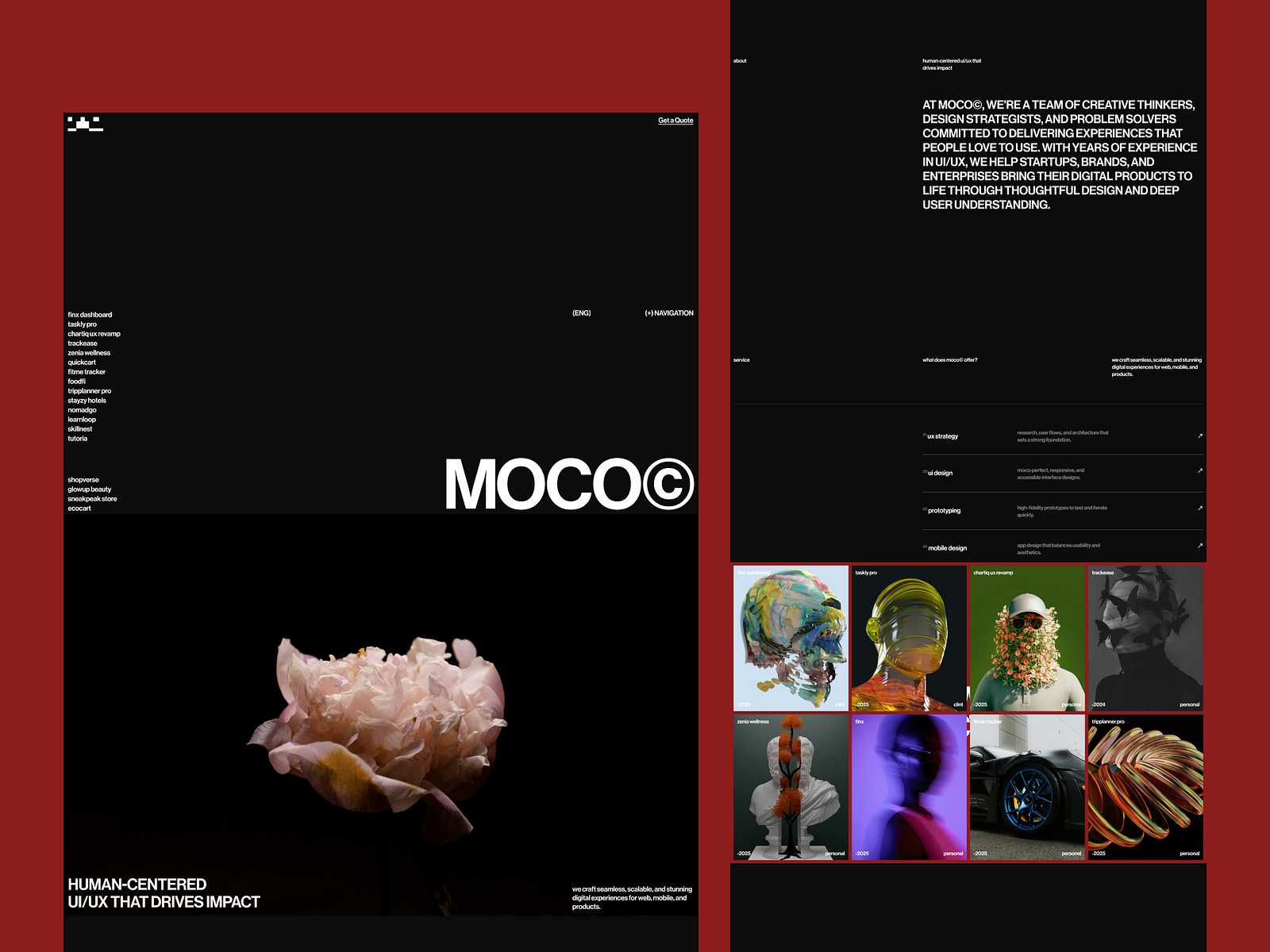 Moco Creative Agency Landing Page By Alif Reza On Dribbble