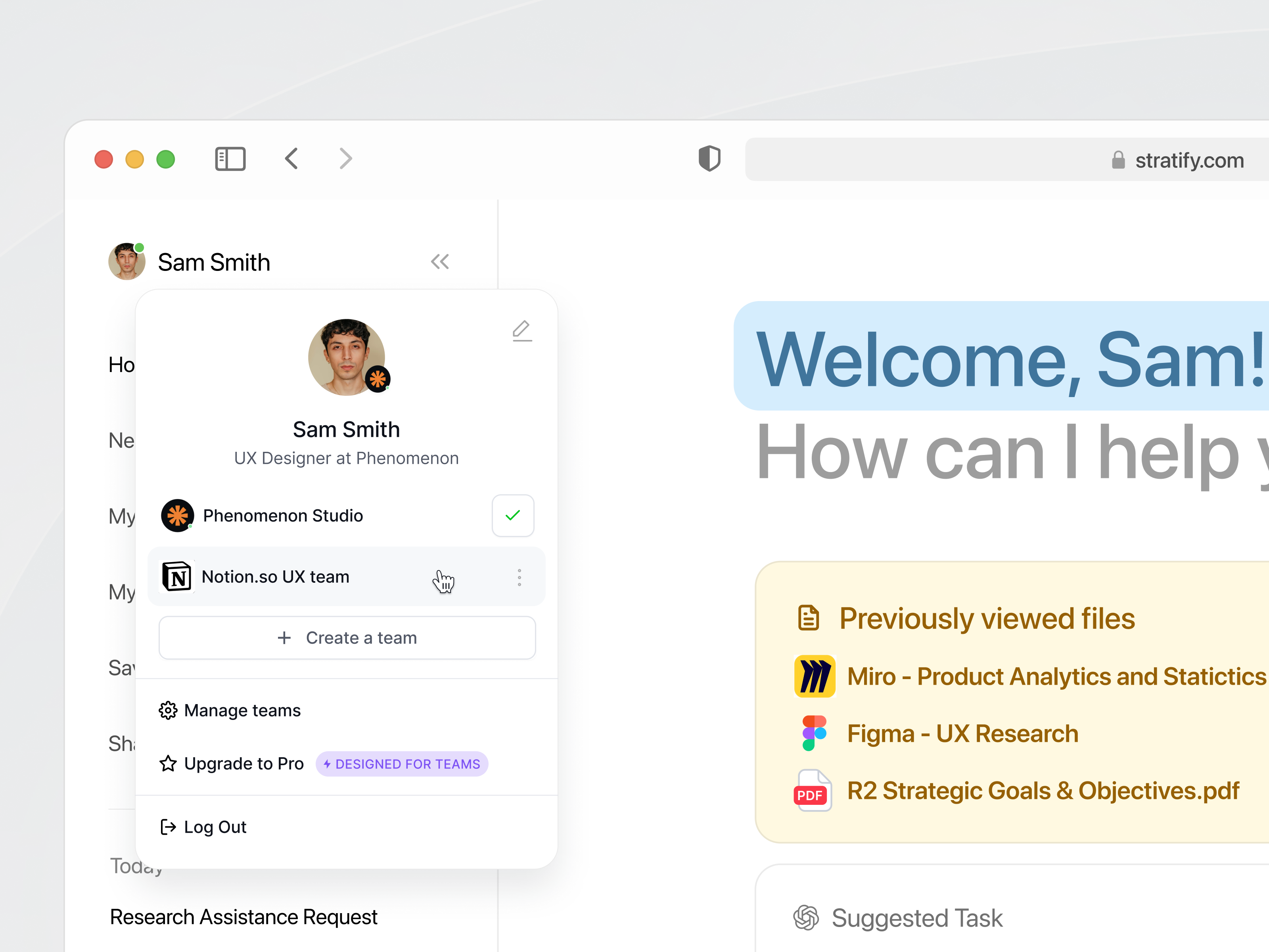 Stratify – AI Project Management Dashboard Design by Phenomenon Product for Phenomenon Studio on ...