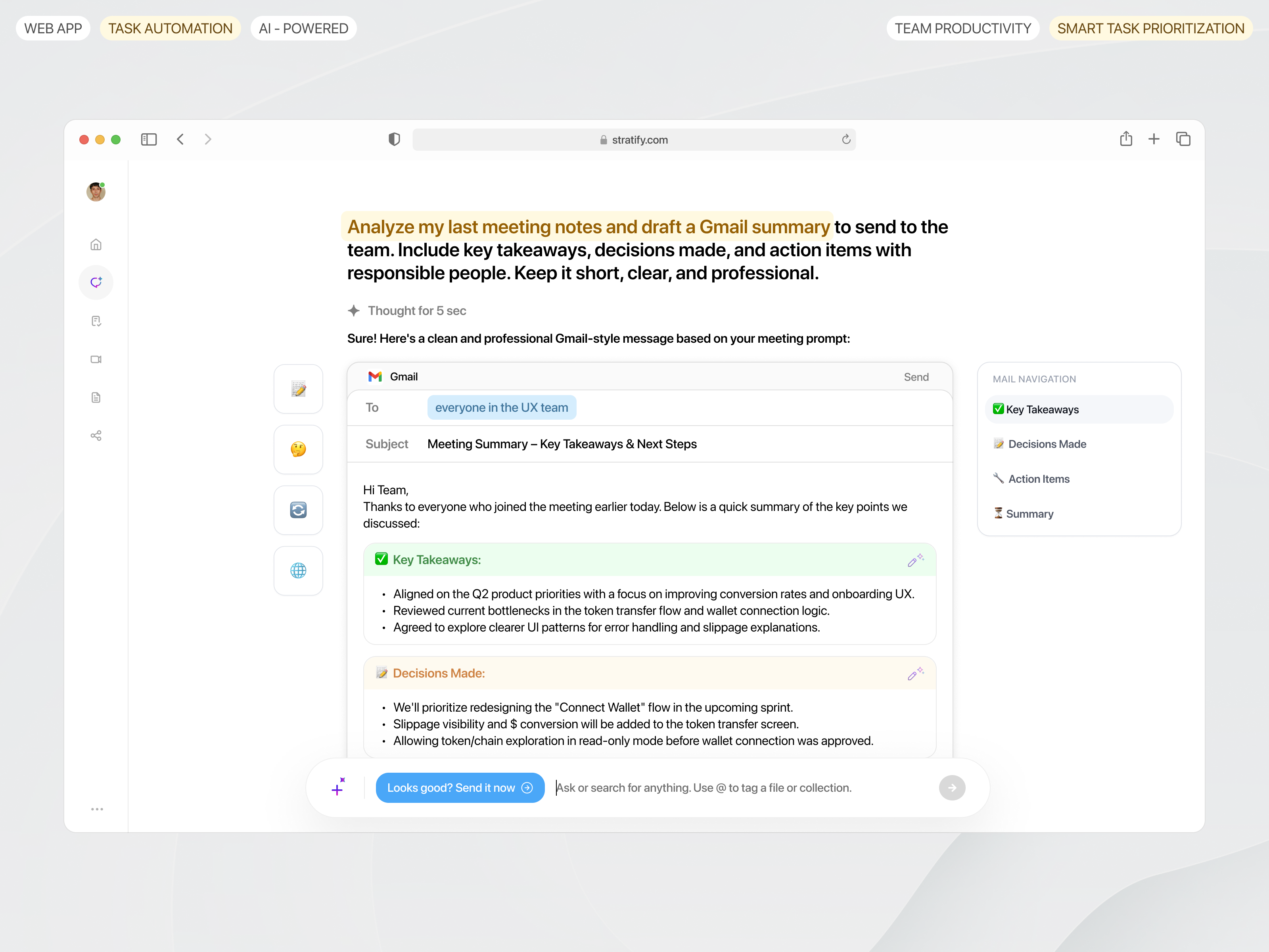 Stratify – AI Project Management Dashboard Design by Phenomenon Product for Phenomenon Studio on ...