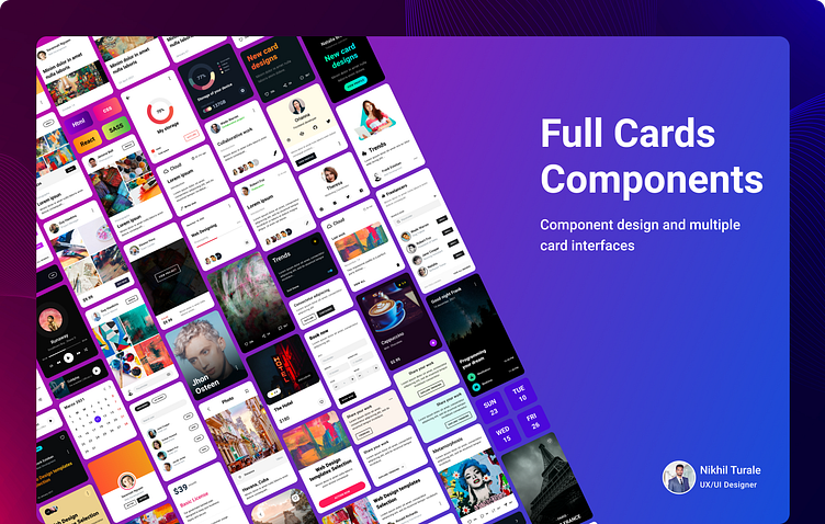 Full Card Component Design Concept by Nikhil Turale on Dribbble
