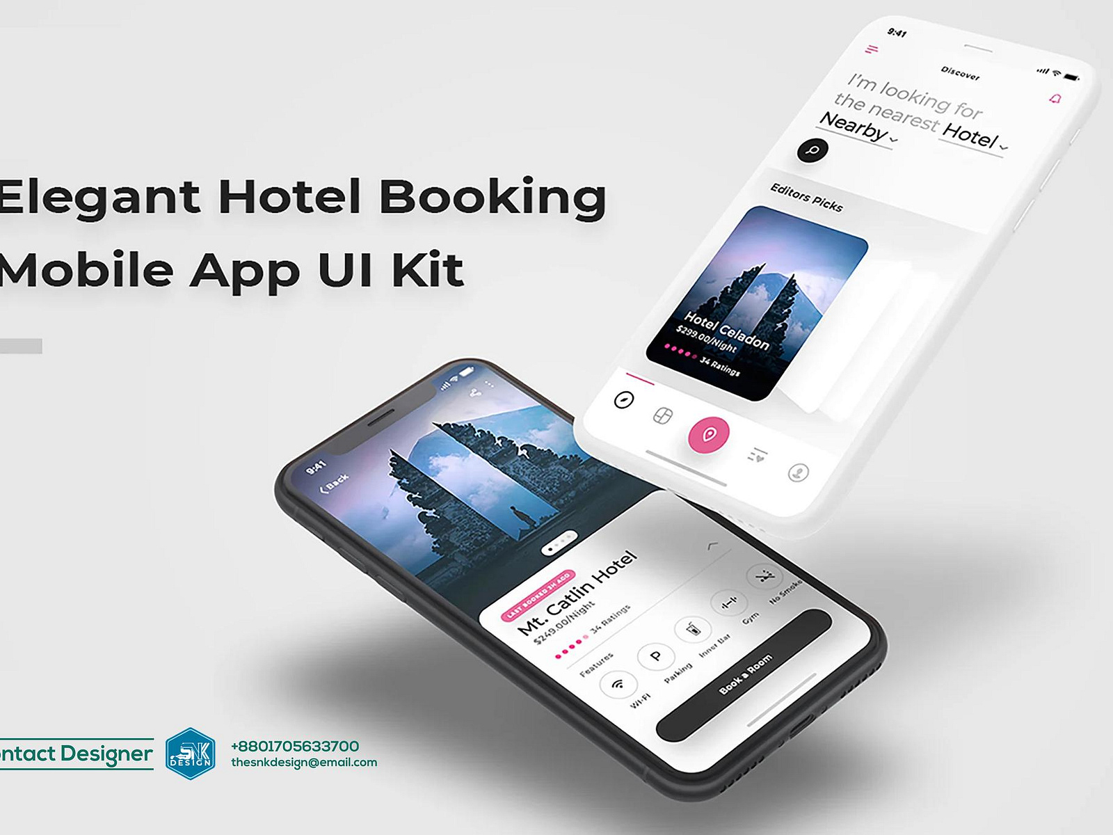 Hotel booking Mobile App UI Design by SNK Design on Dribbble