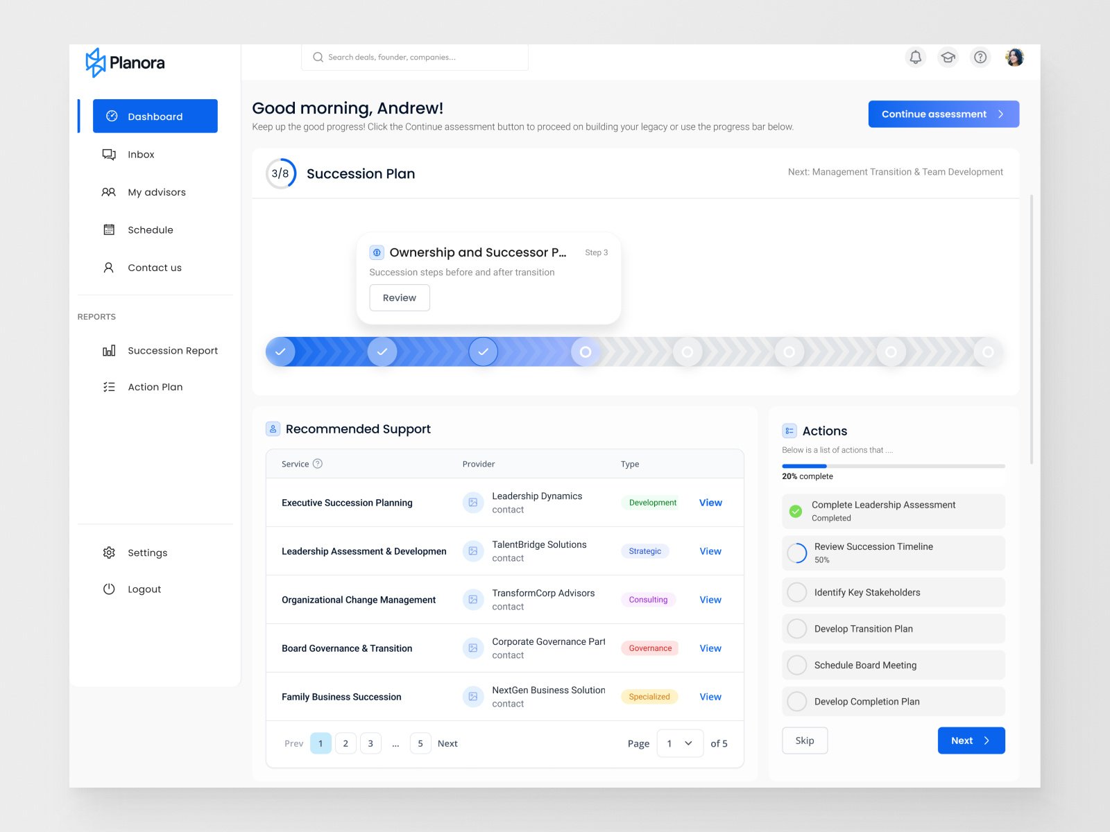 Planora - Succession Planning SaaS Platform by 3rive Design Agency on Dribbble