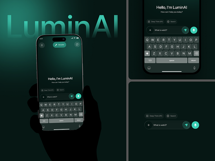 LuminAI – AI Chat Assistant App UI Design with Liquid Glass by Ui Mahadi on Dribbble