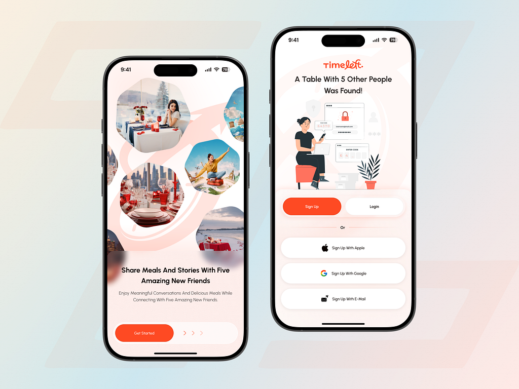 TimeLeft – Social Dining App UI by UI Munna 🔥 on Dribbble