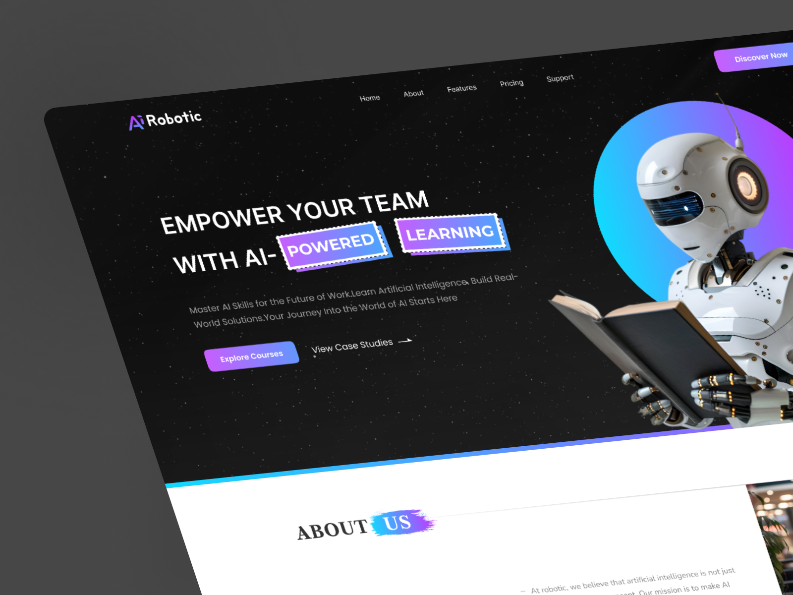 AI Learning Platform UI Design by Codeflash Infotech LLP on Dribbble