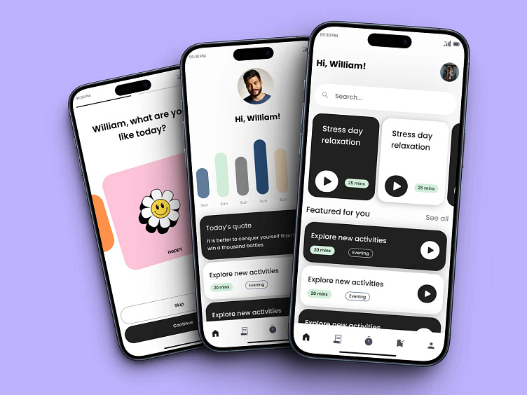 Meditation App Ui Ux Design By The Orbic On Dribbble