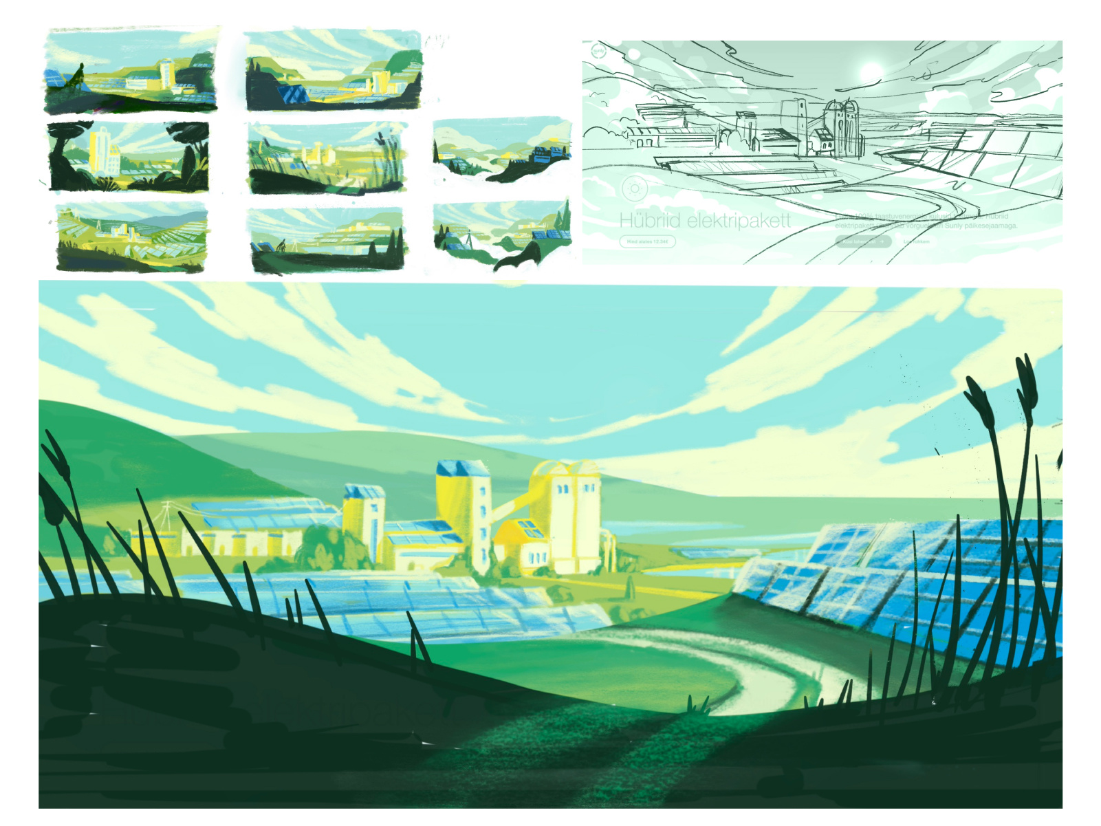 Sunly Clean Energy Hero Illustration by Hellsjells on Dribbble