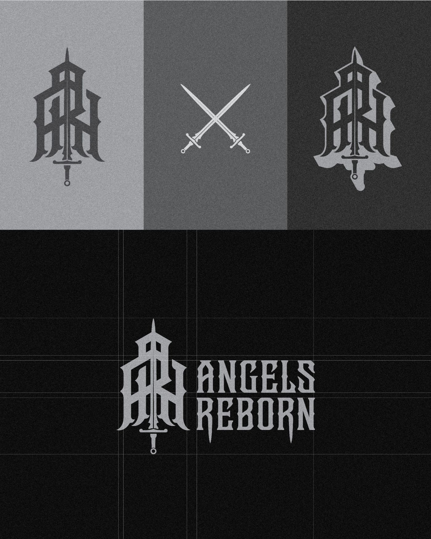 Rebranding Clothing Brand Monogram Logo - Angels Reborn by Acronight on ...