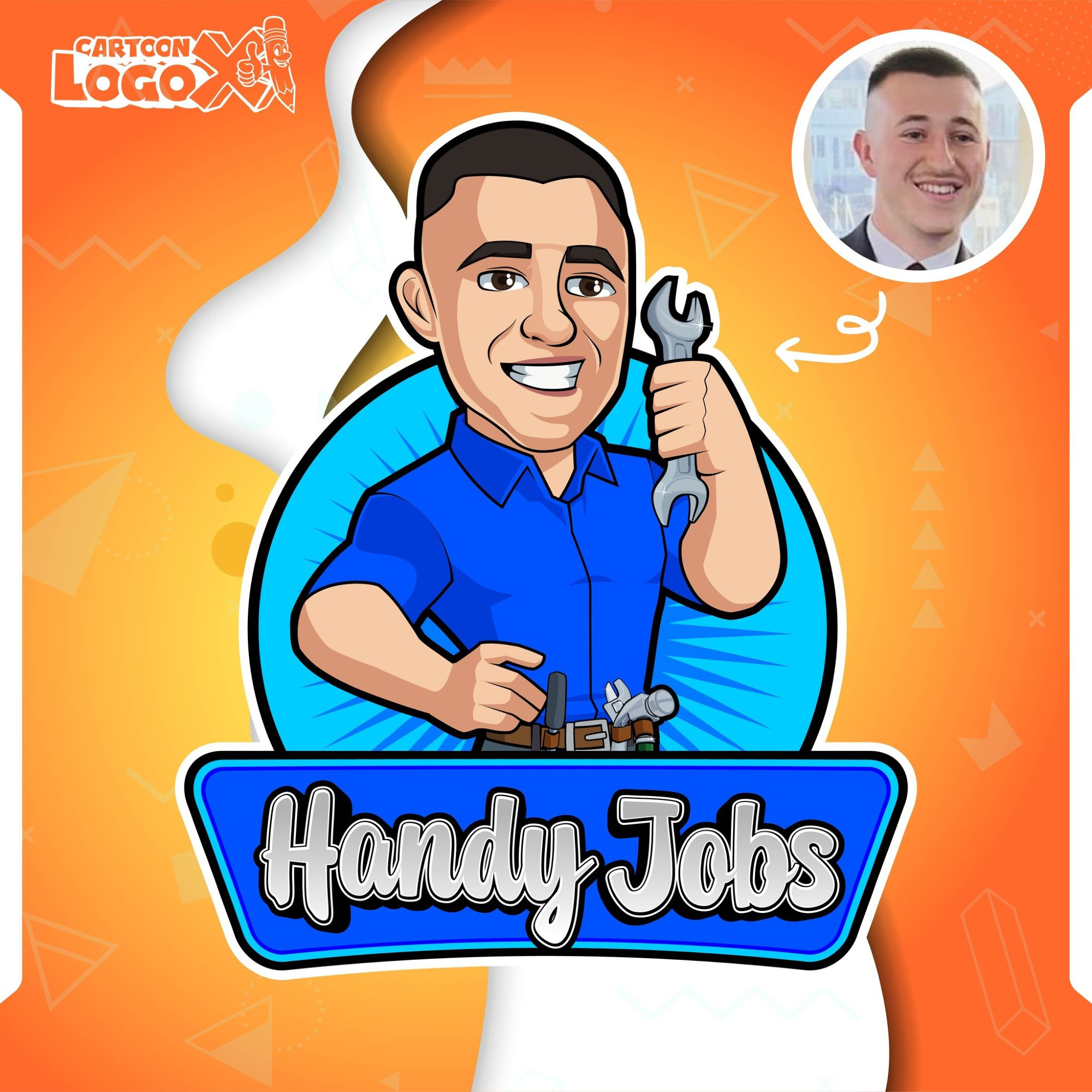 Mascot Logo Design for Handy Jobs | Bold & Friendly Branding by Serina ...