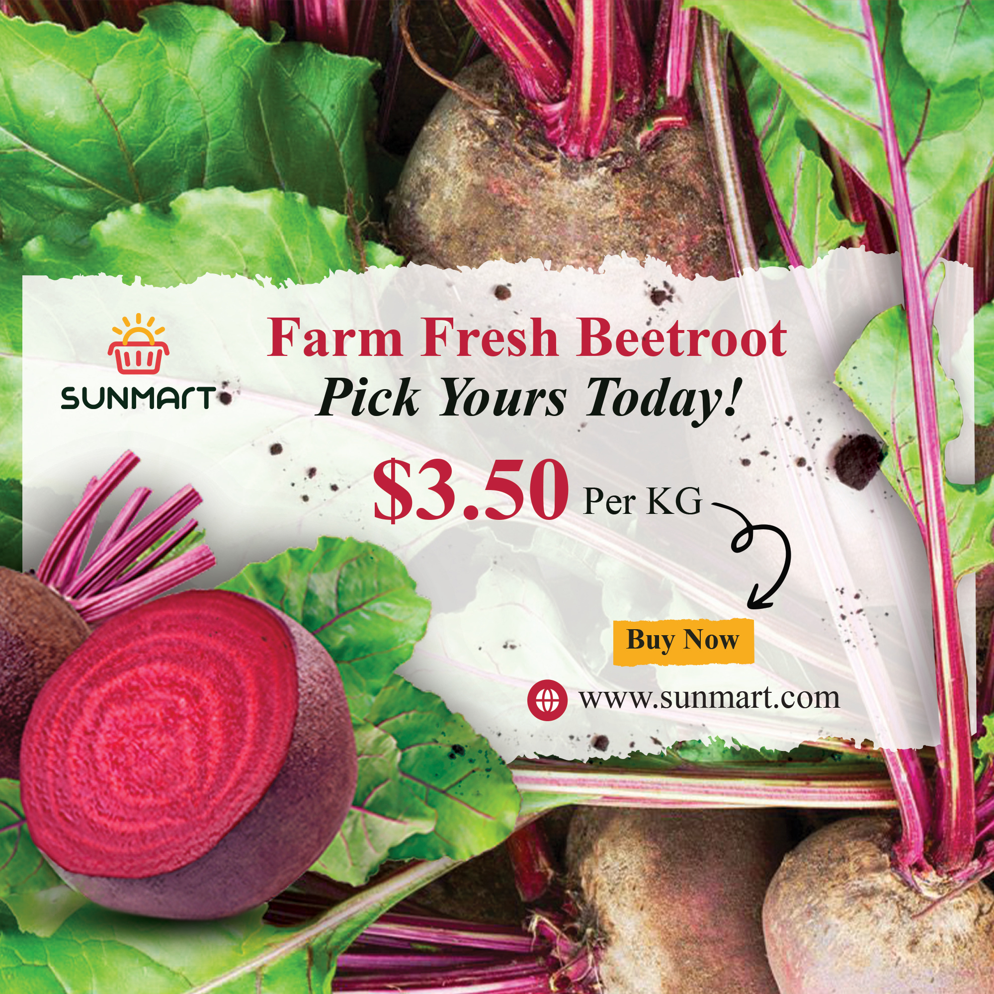 Grocery Store Social Media Banner | Fresh Market Promo Design by MD ...