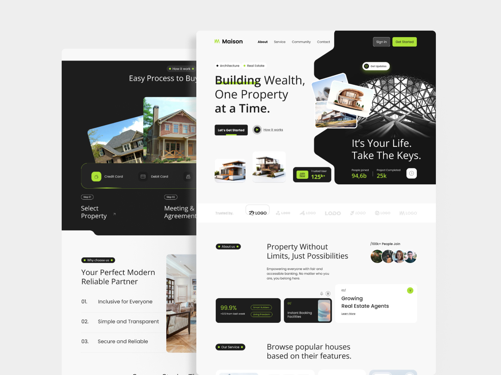 Masion Real Estate Website Design Clean, Modern & Professional by ...