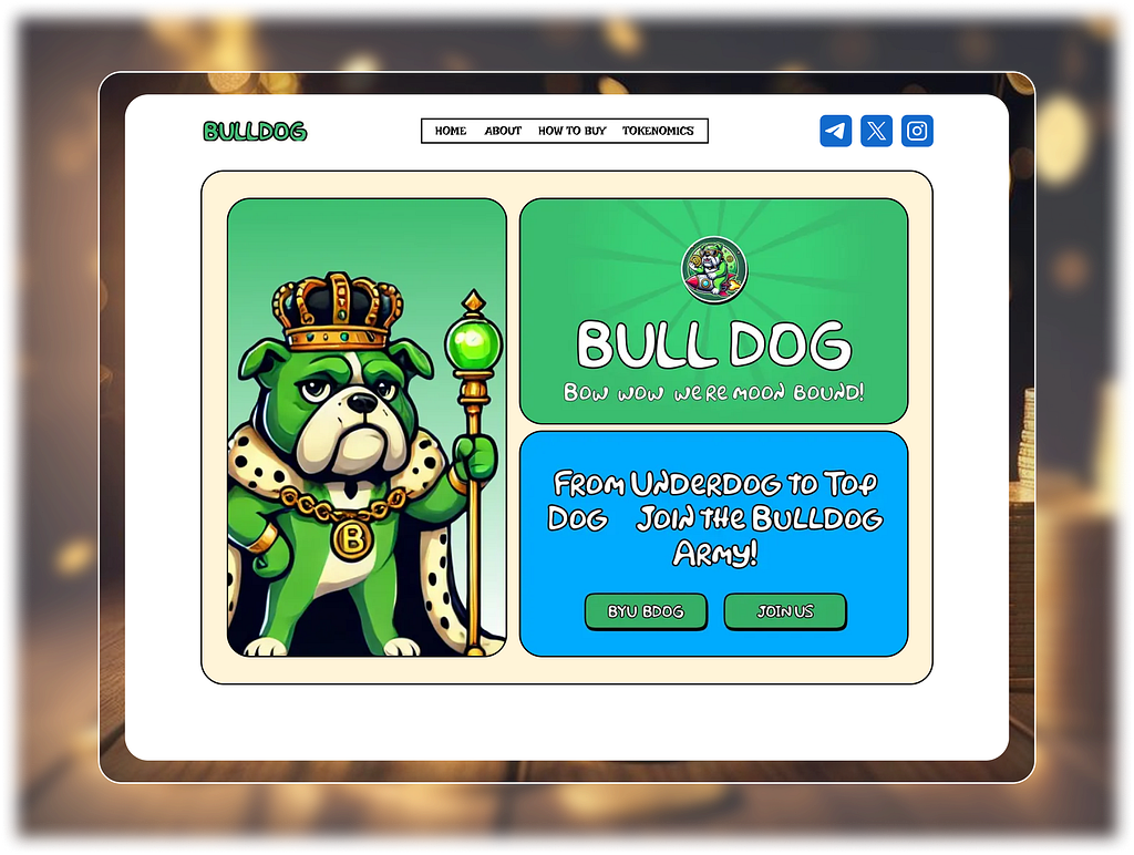 Bulldog Meme Coin — Crypto Mascot Design by David Grigoryan on Dribbble