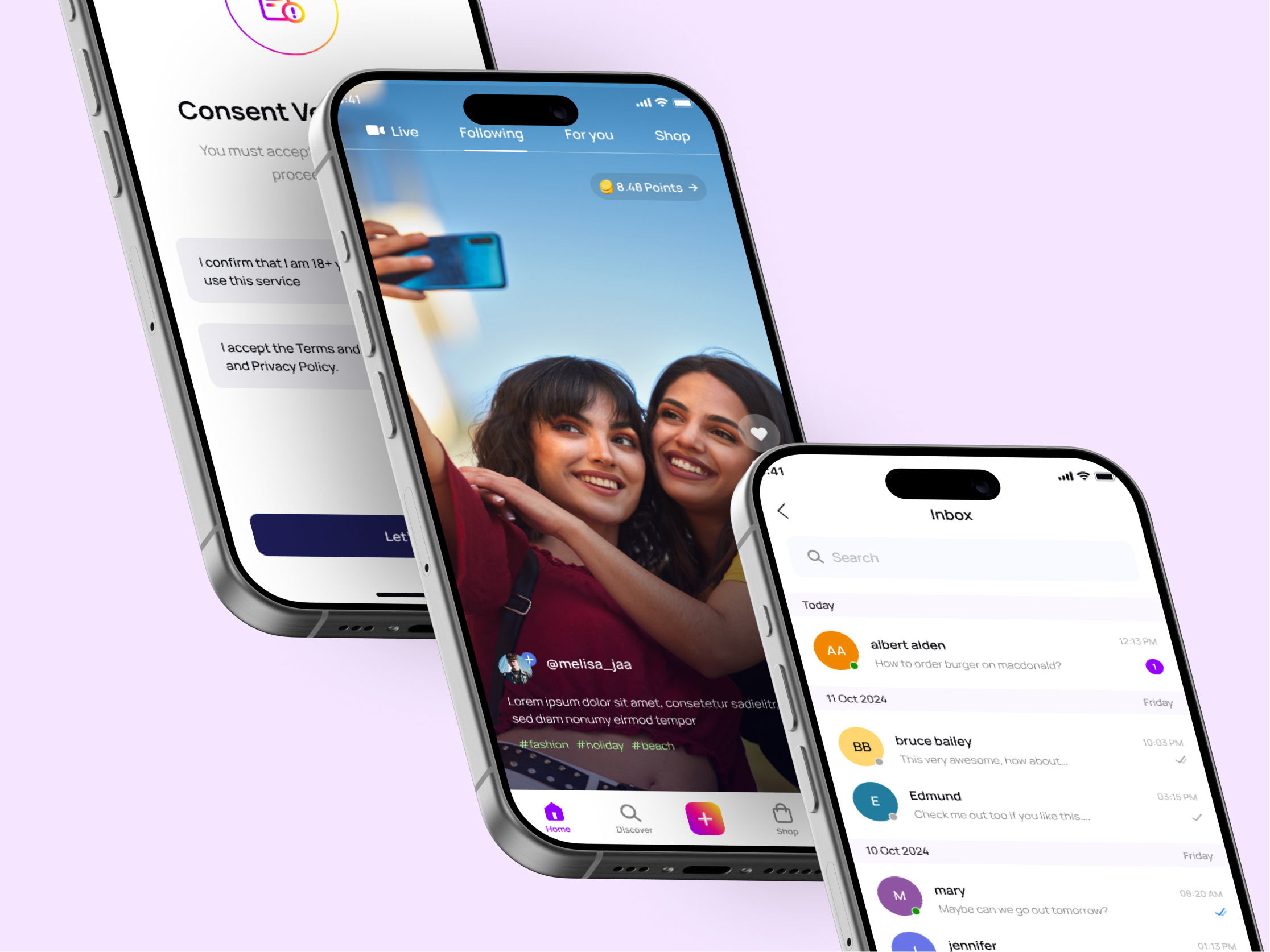 Social Media - Mobile App Design by Shallu Prajapati on Dribbble