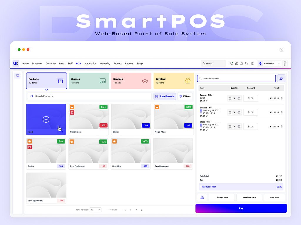 SmartPOS – Web-Based Point of Sale by UXhive on Dribbble