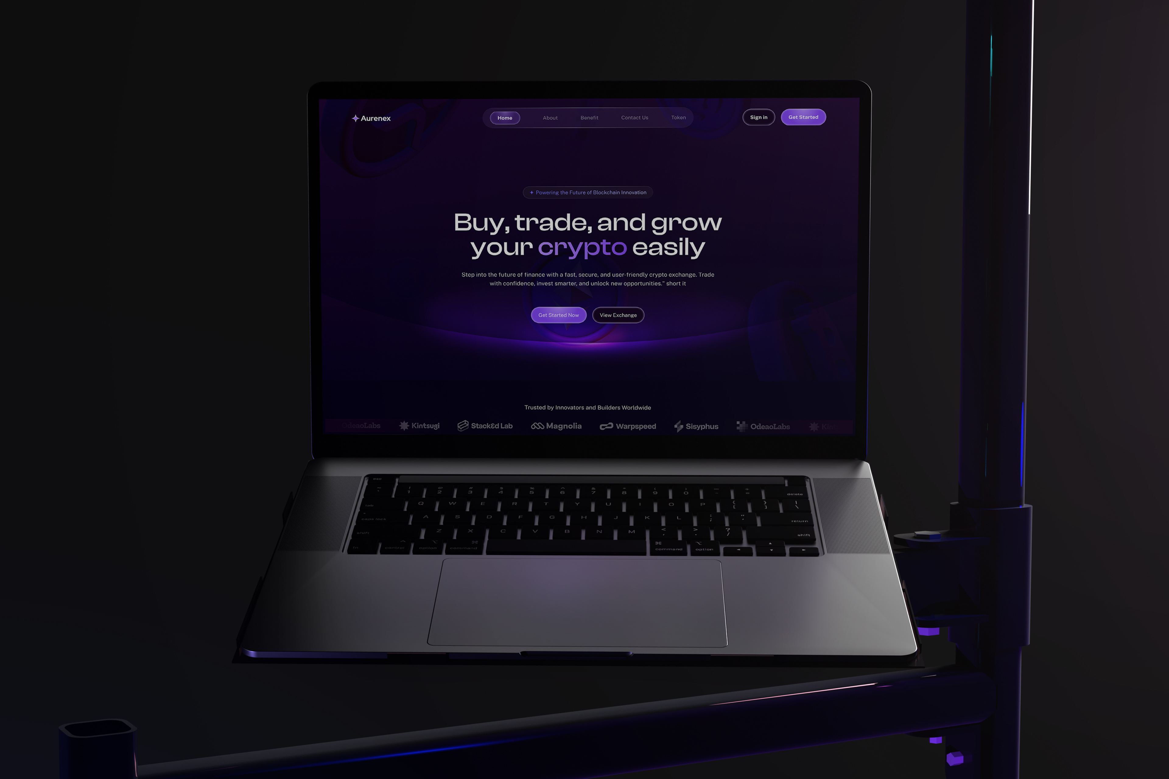 Just Launched: Aurenex — The Future of Crypto, Clearly Designed by Niloy Mazumder on Dribbble