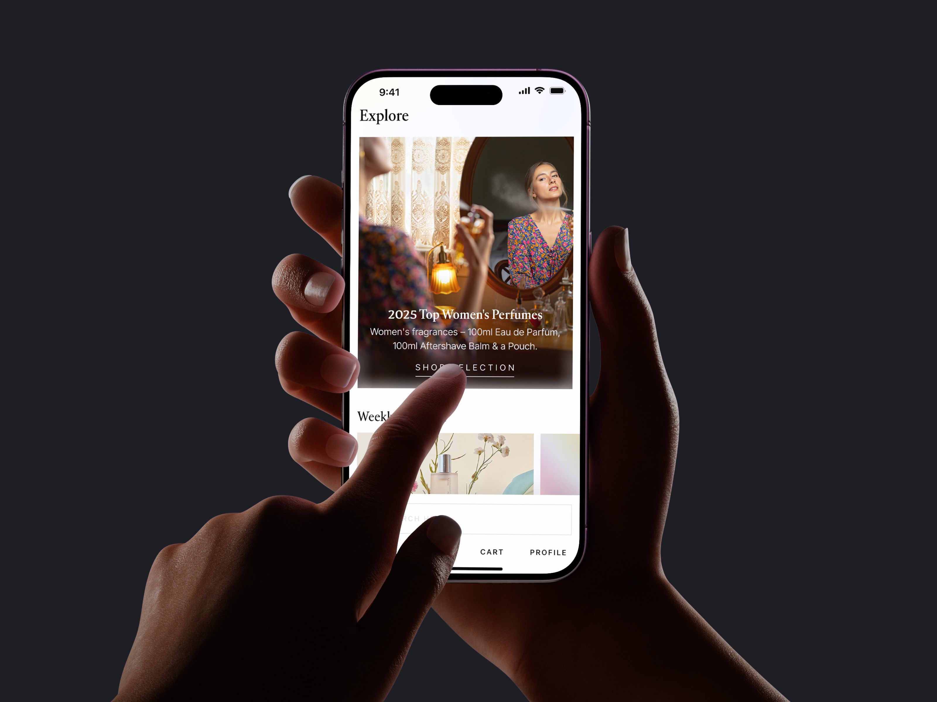Luxury Perfume E-Commerce Mobile App Design | UI/UX Design by Subash Chandra for Seative Digital ...