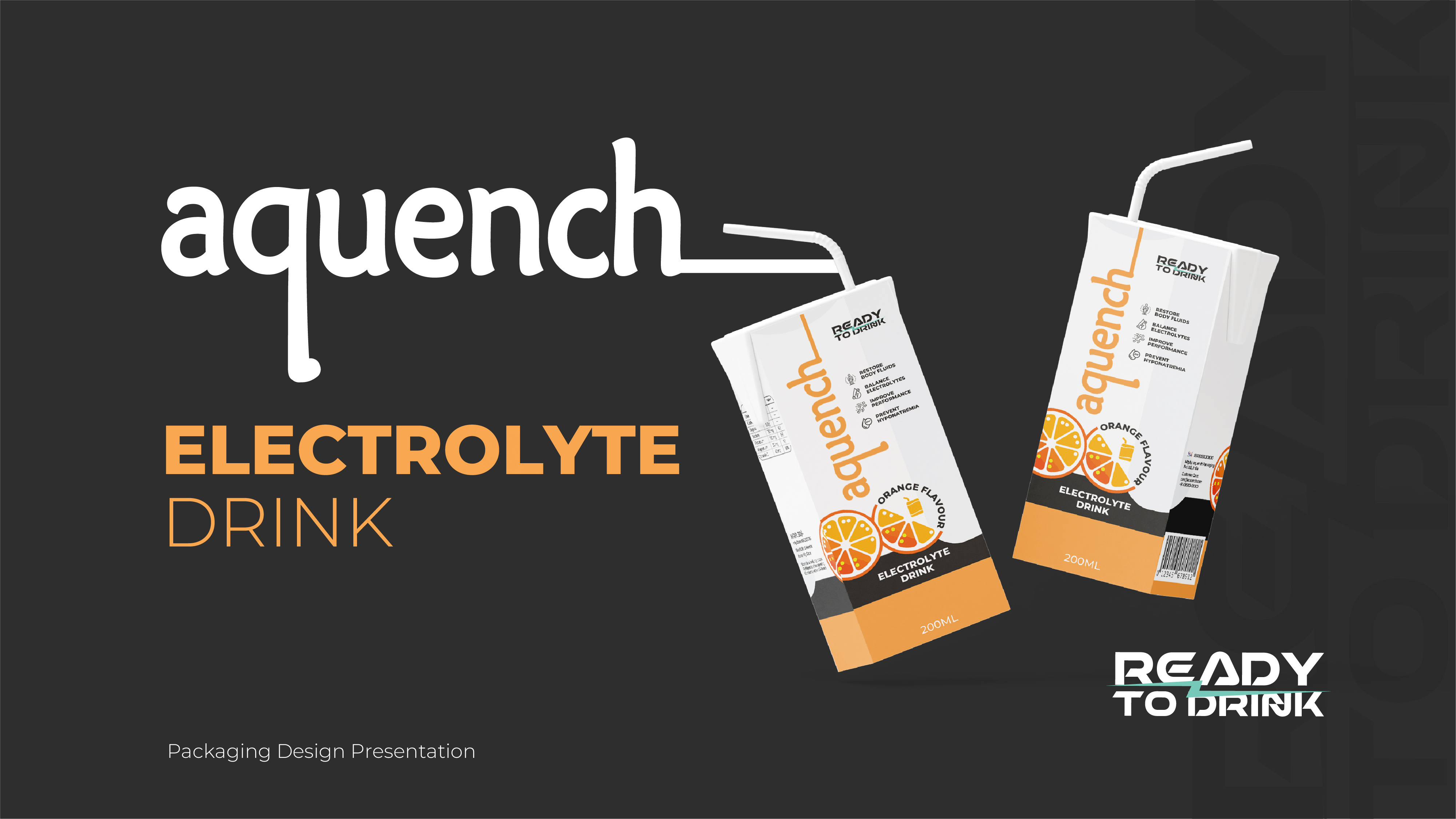 Aquench Electrolyte Drink – Concept Packaging Design by Faizal ...
