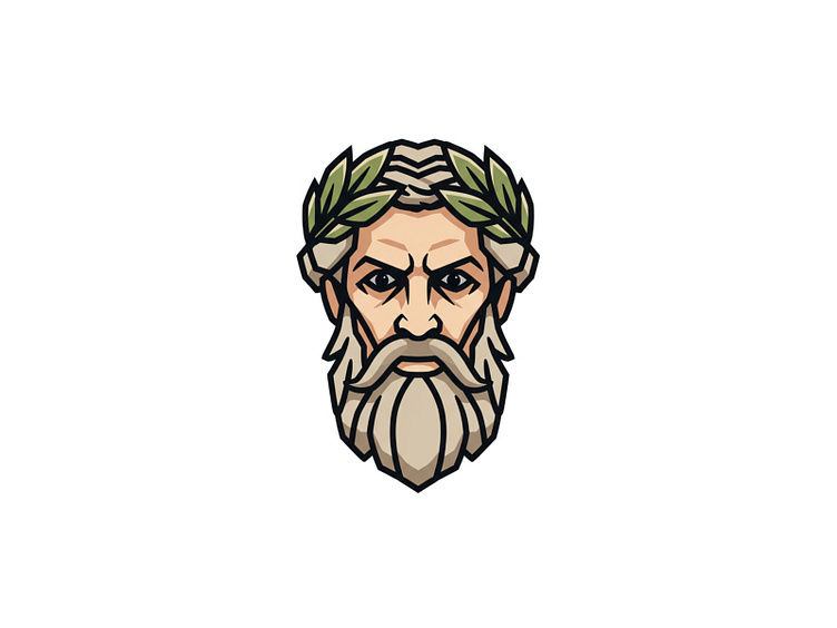 Greek Philosopher Logo by Syed Azhaan Shah on Dribbble