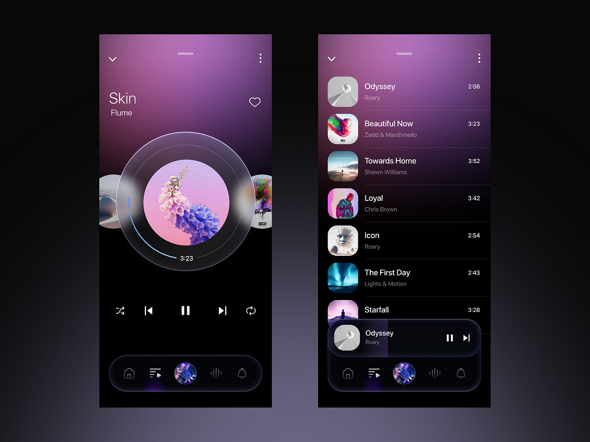 Music App - Modern Music Player UI/UX Design by AmazingUI by AmazingUI on Dribbble