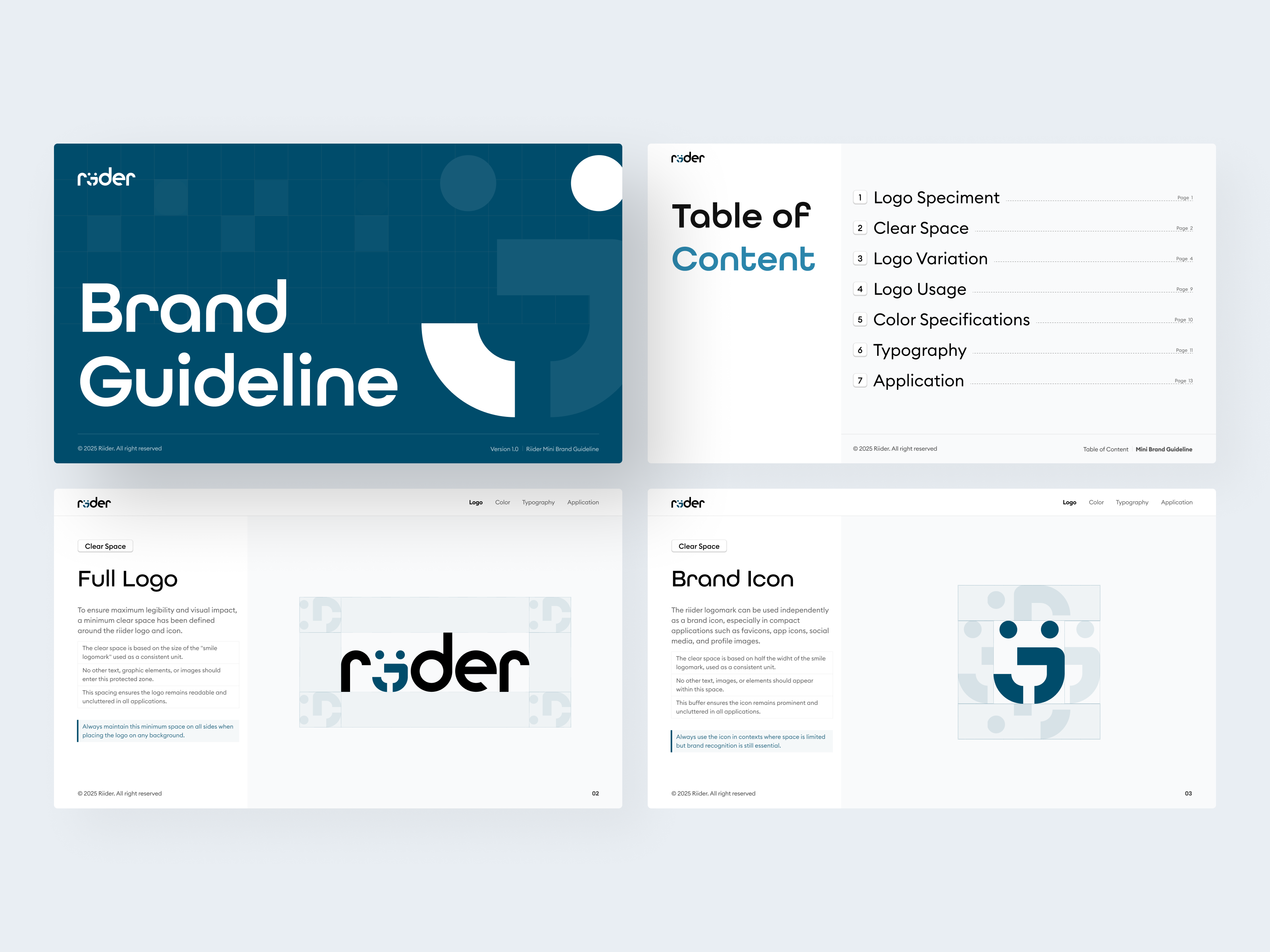 Riider - Transportation Service Brand Guideline by Elux Space on Dribbble