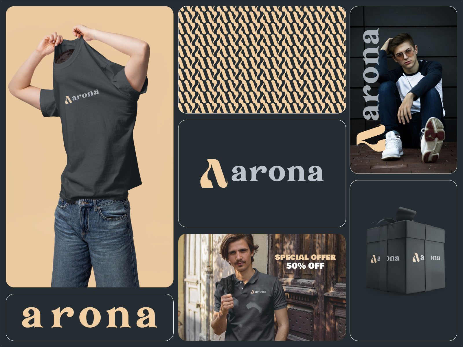 Clothing logo design for arona fashion by Creative Crews on Dribbble