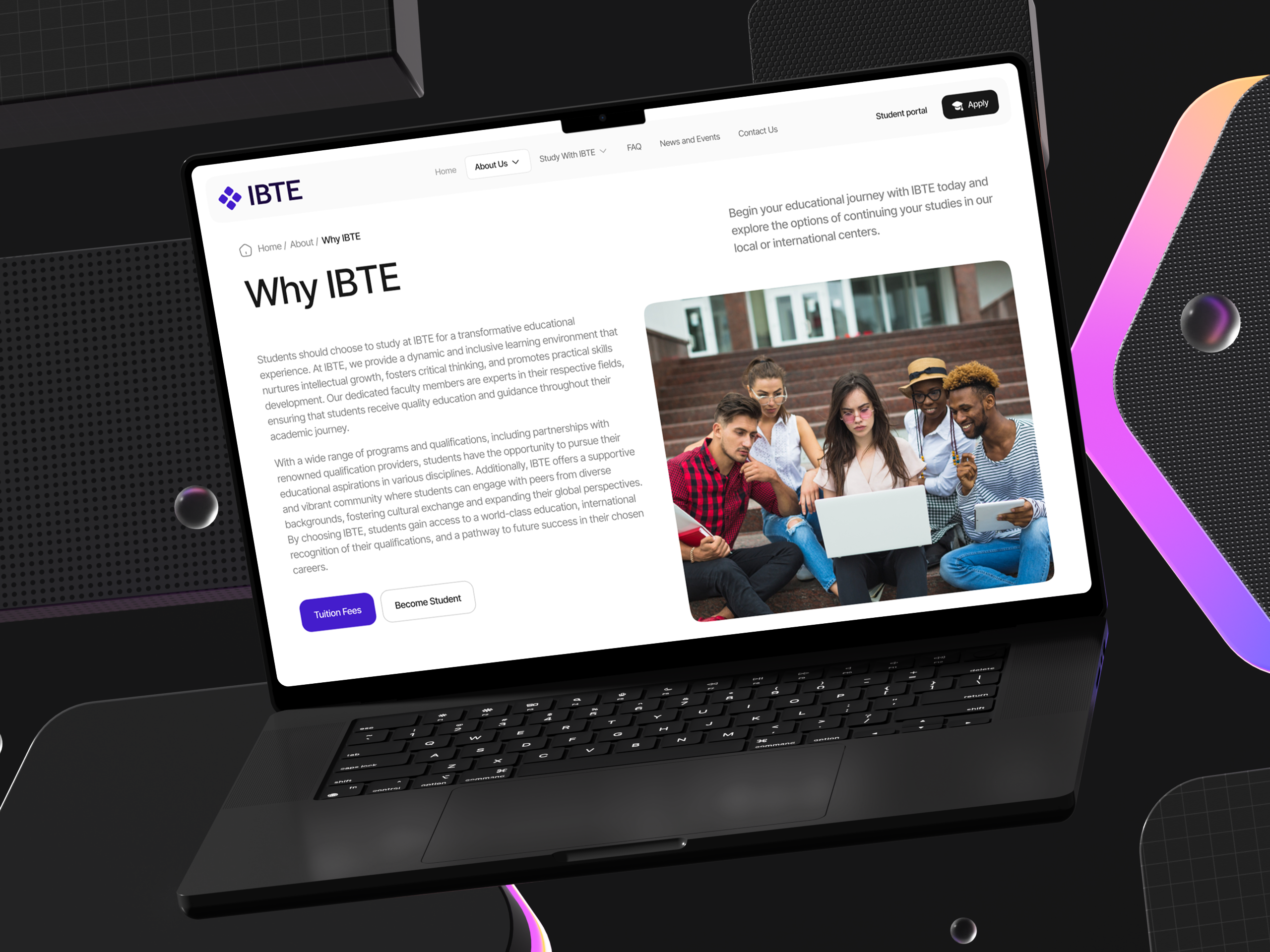 IBTE Website redesign -About-Why IBTE by ilias miah for Opndoo Studio ...