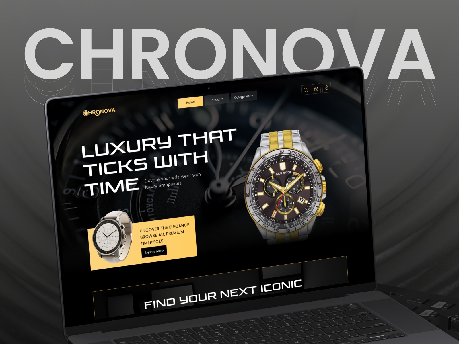 CHRONOVA – Craft. Time. Legacy. by MQoS UI/UX for MultiQoS on Dribbble