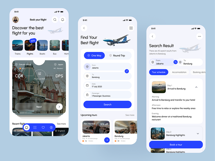 Flight Booking app by UI/UX Abdur Rob on Dribbble