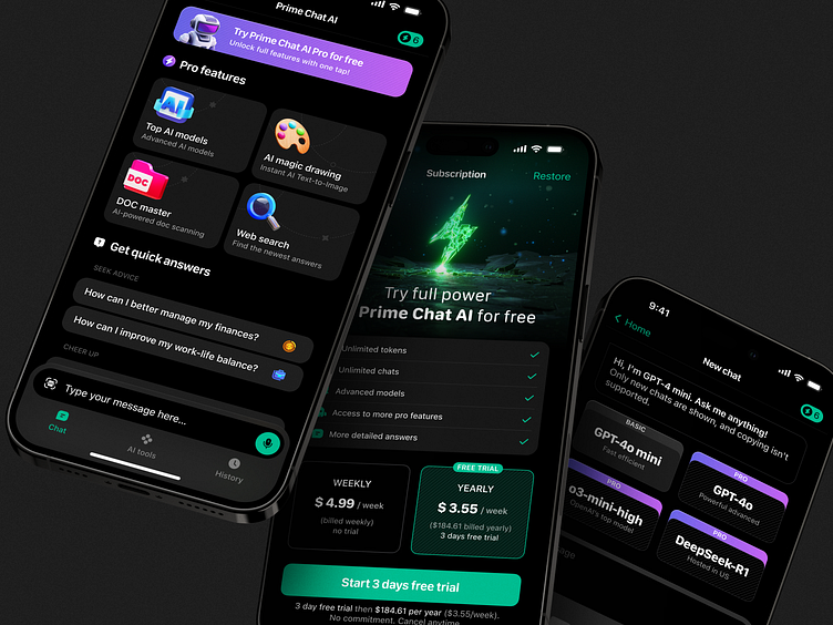 Prime Chat Ai Mobile Assistant: Ui Ux Design For Task Automation By