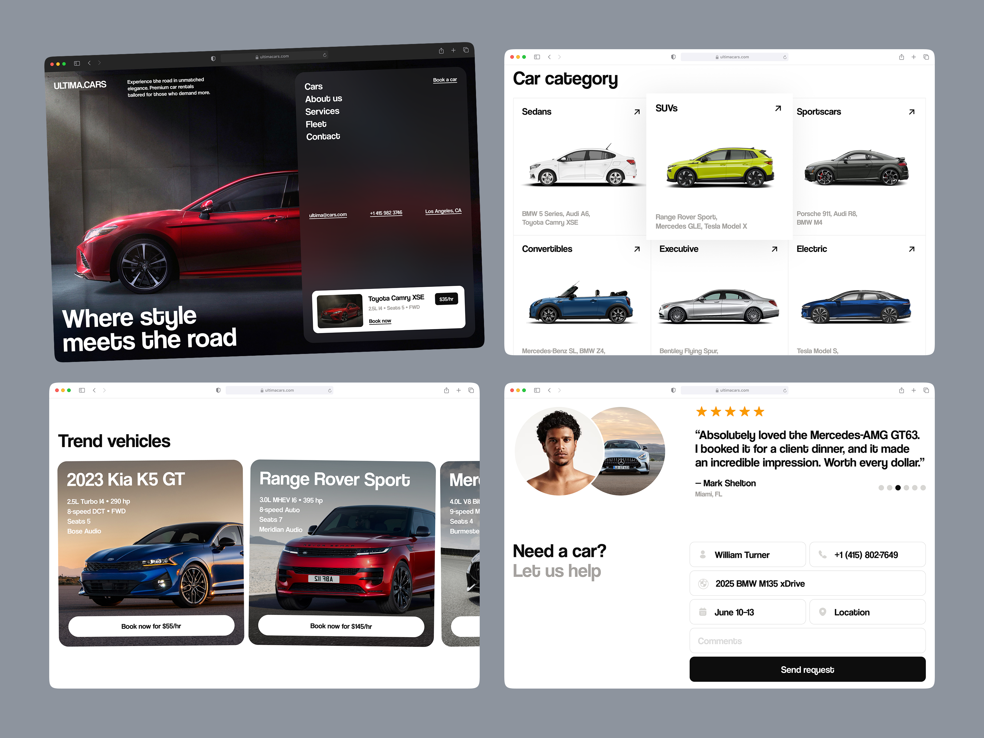 Car Rental Website UI Design Concept by Ronas IT | UI/UX Team on Dribbble