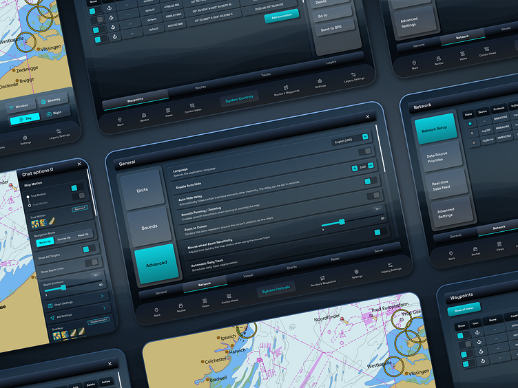 Ship Navigation System: Interface by Yuliya Libellule on Dribbble