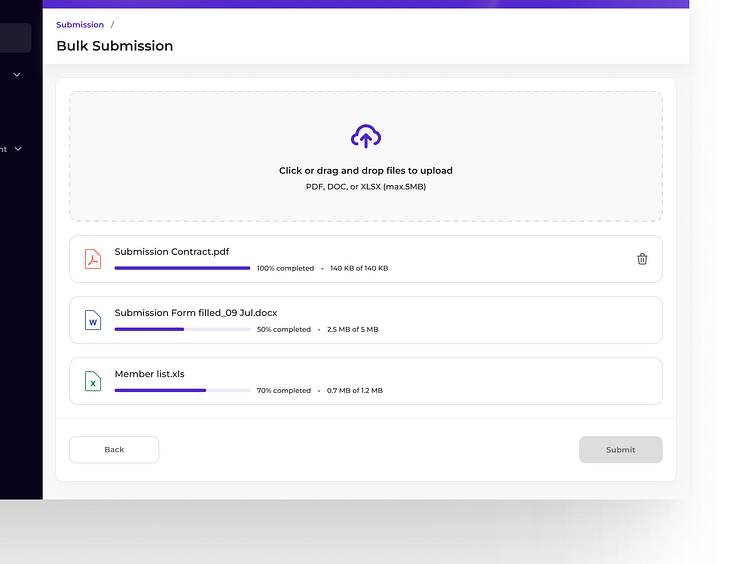 Upload Multiple Files by asry on Dribbble