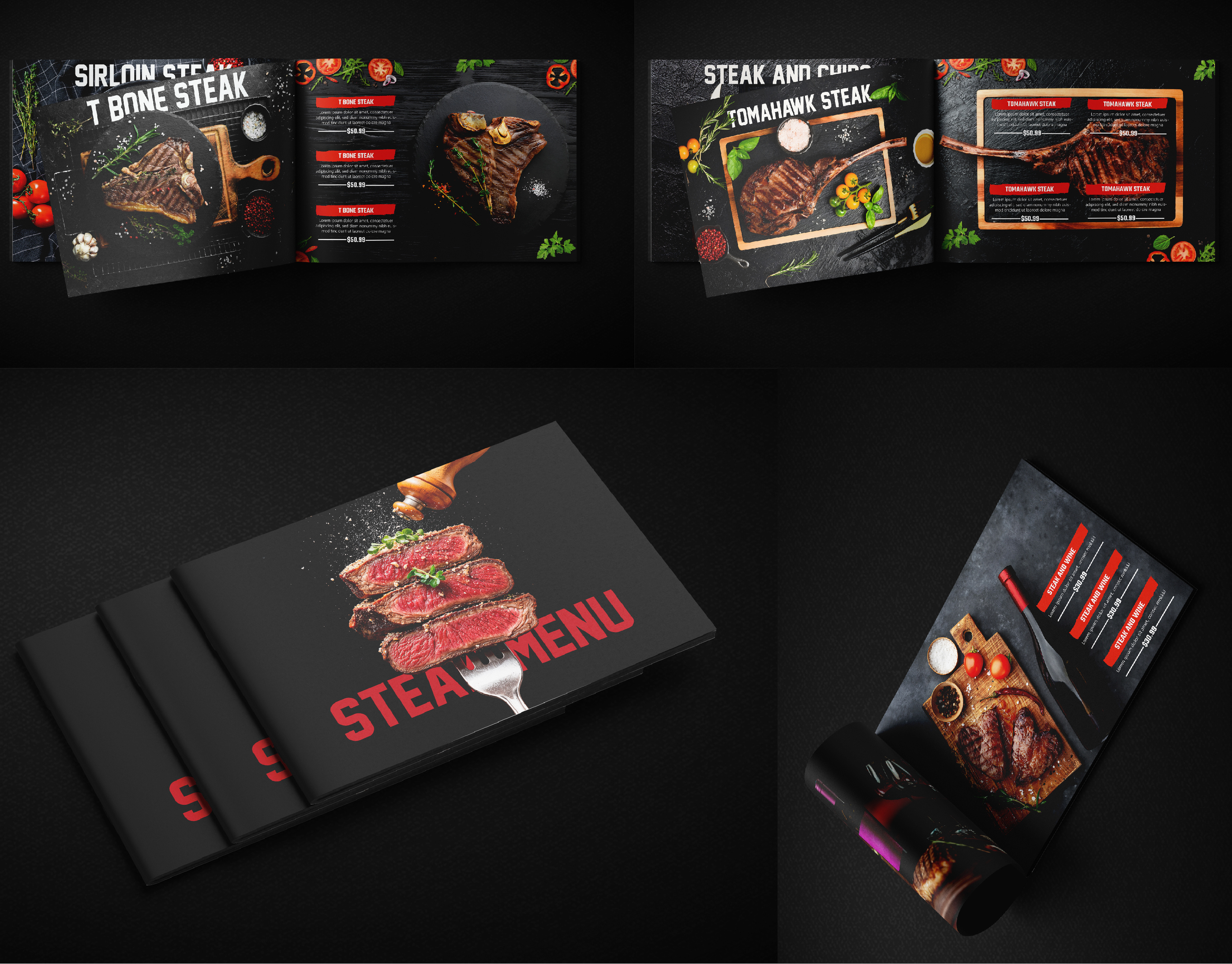 Steak Menu designs, themes, templates and downloadable graphic elements ...
