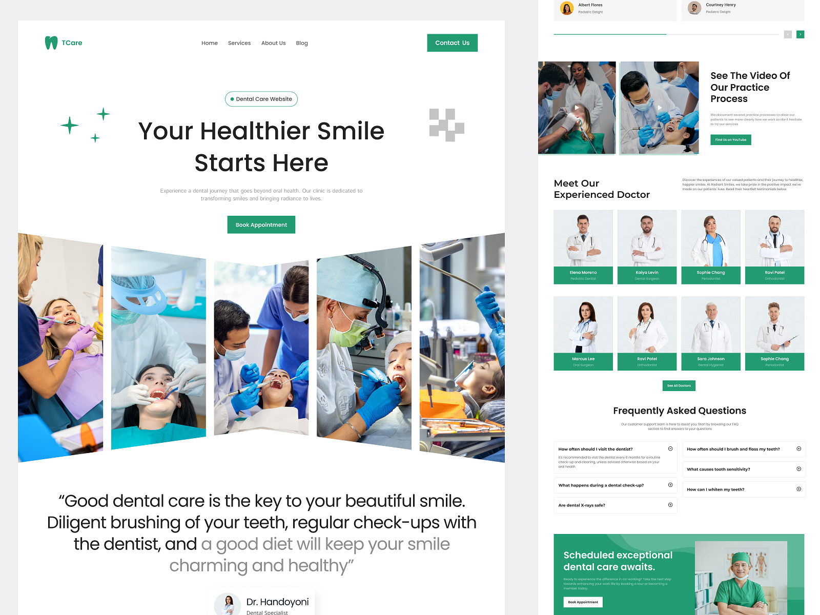 Dental Clinic Landing Page by Bilash Roy on Dribbble