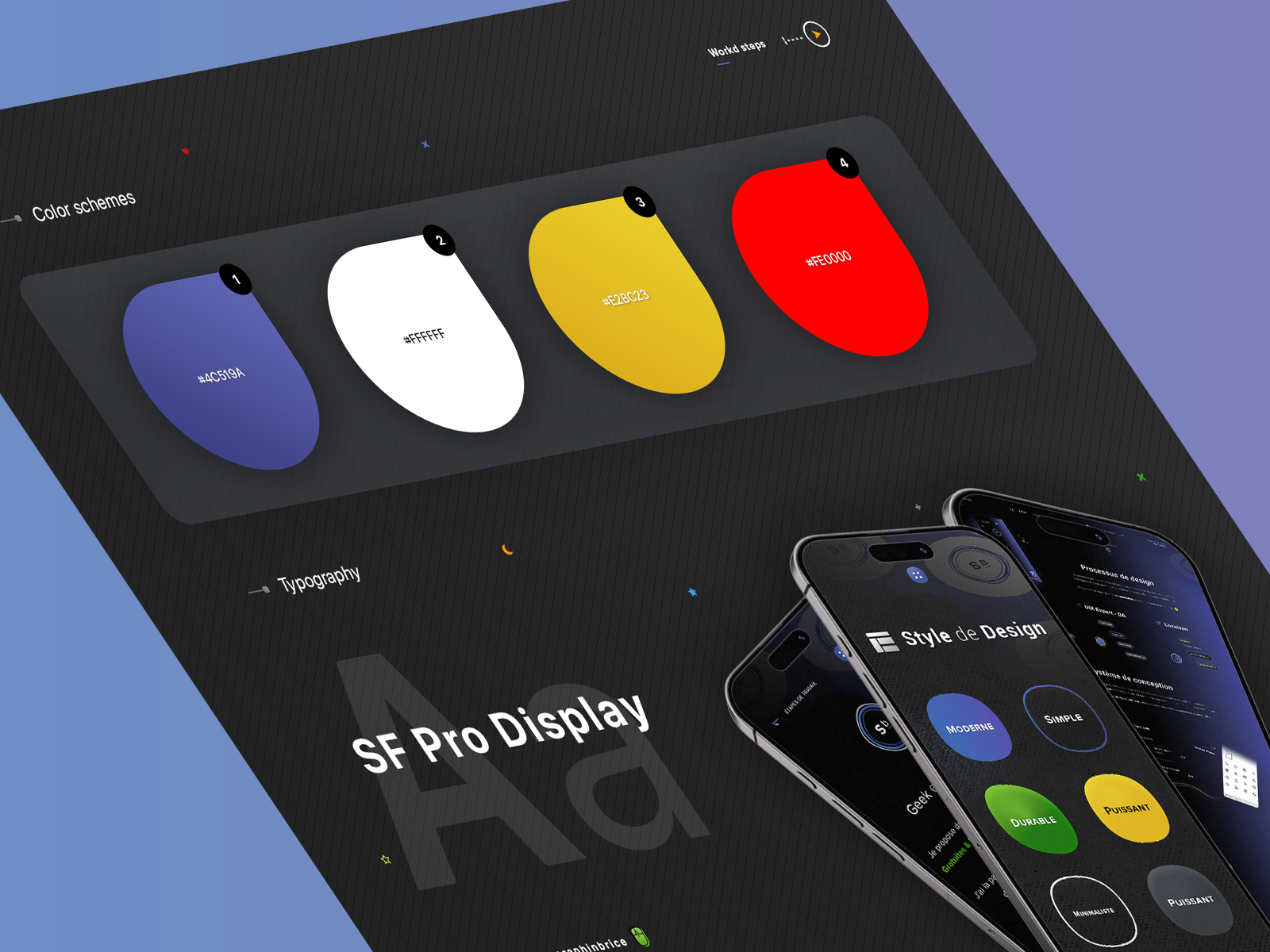 Fonts - Color schemes by Séraphin Brice UIX on Dribbble