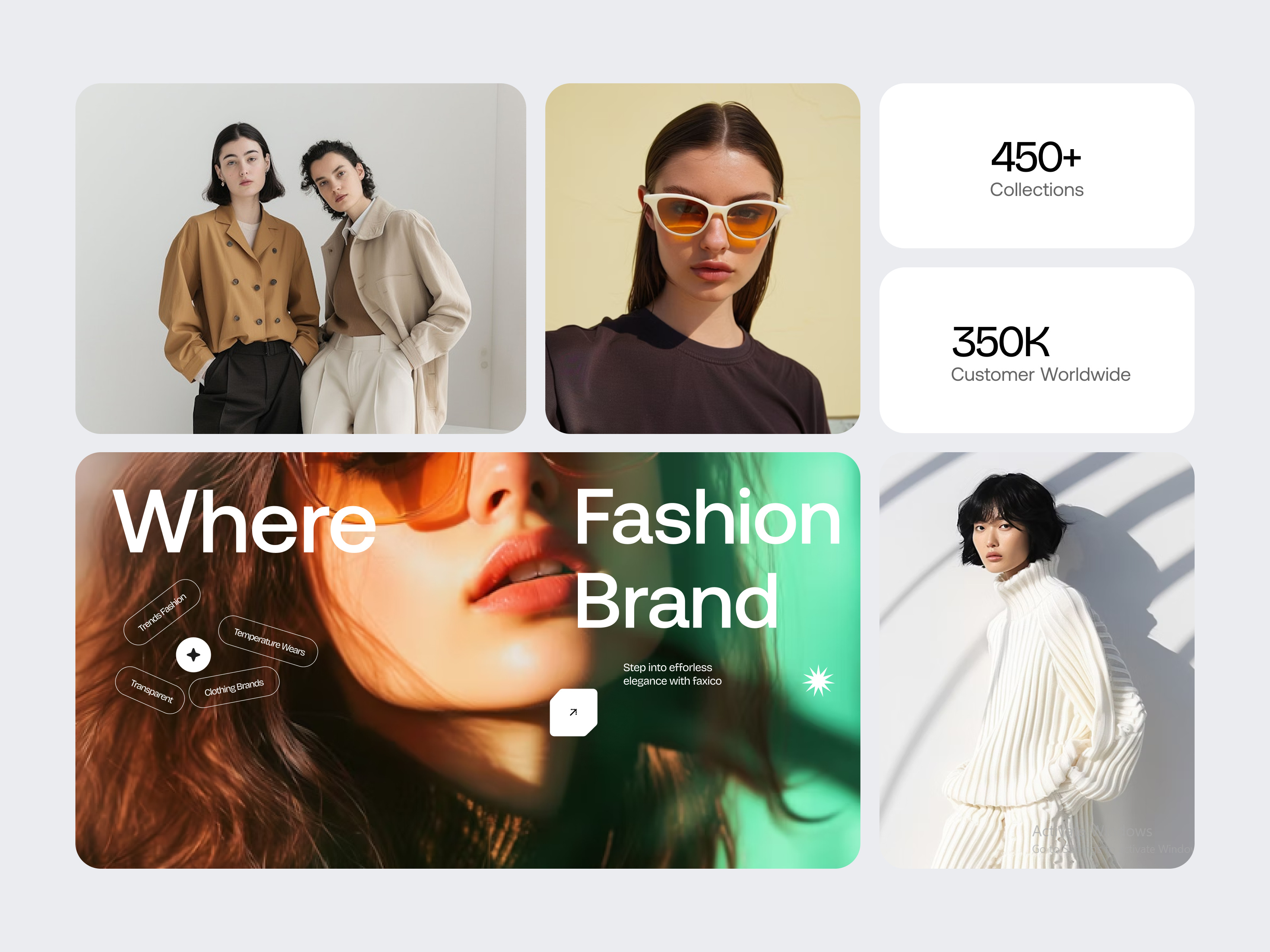 Faxico - Fashion Website Design by Sujon Hossain for Oripio on Dribbble