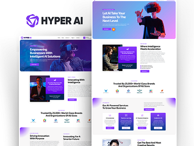 Modern Tech & AI Company website Layout Ideas 2026 by Template Orbit on ...