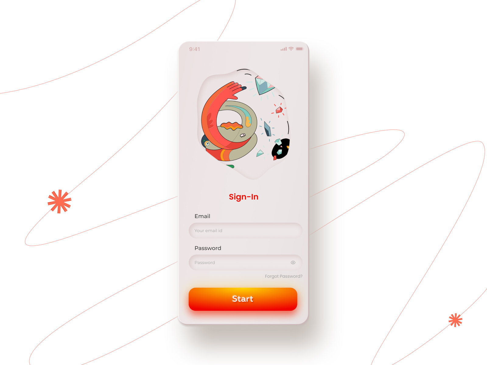 Minimal Login UI: Neumorphism & Glassmorphism by Design Studio: UI/UX ...