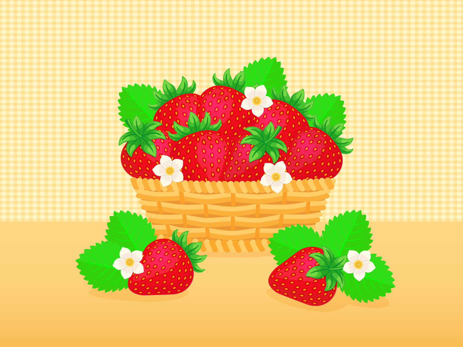 Strawberry 🍓 by Elena Barskaya on Dribbble