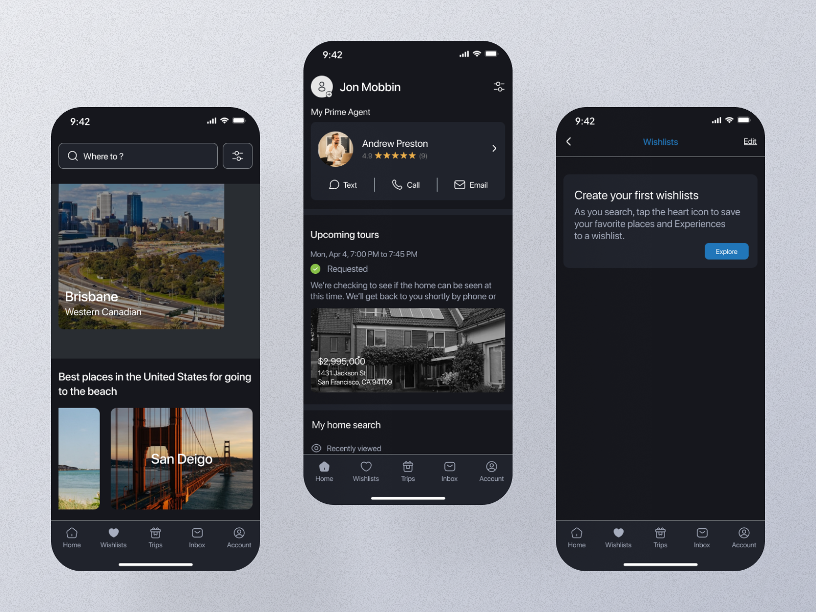 Profile And Perth Black Mobile App Ui by UI Ants on Dribbble