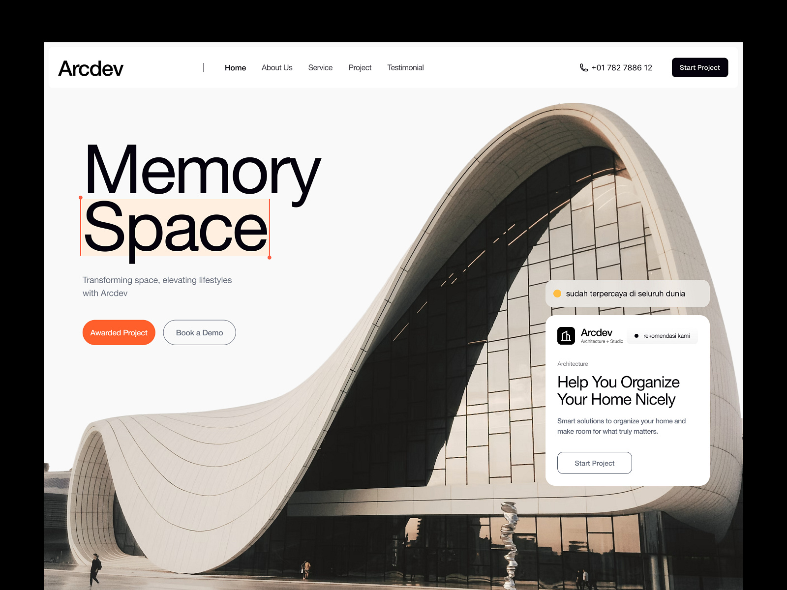 Arcdev - Architecture Studio Agency by Sans Design for Sans Brothers on Dribbble