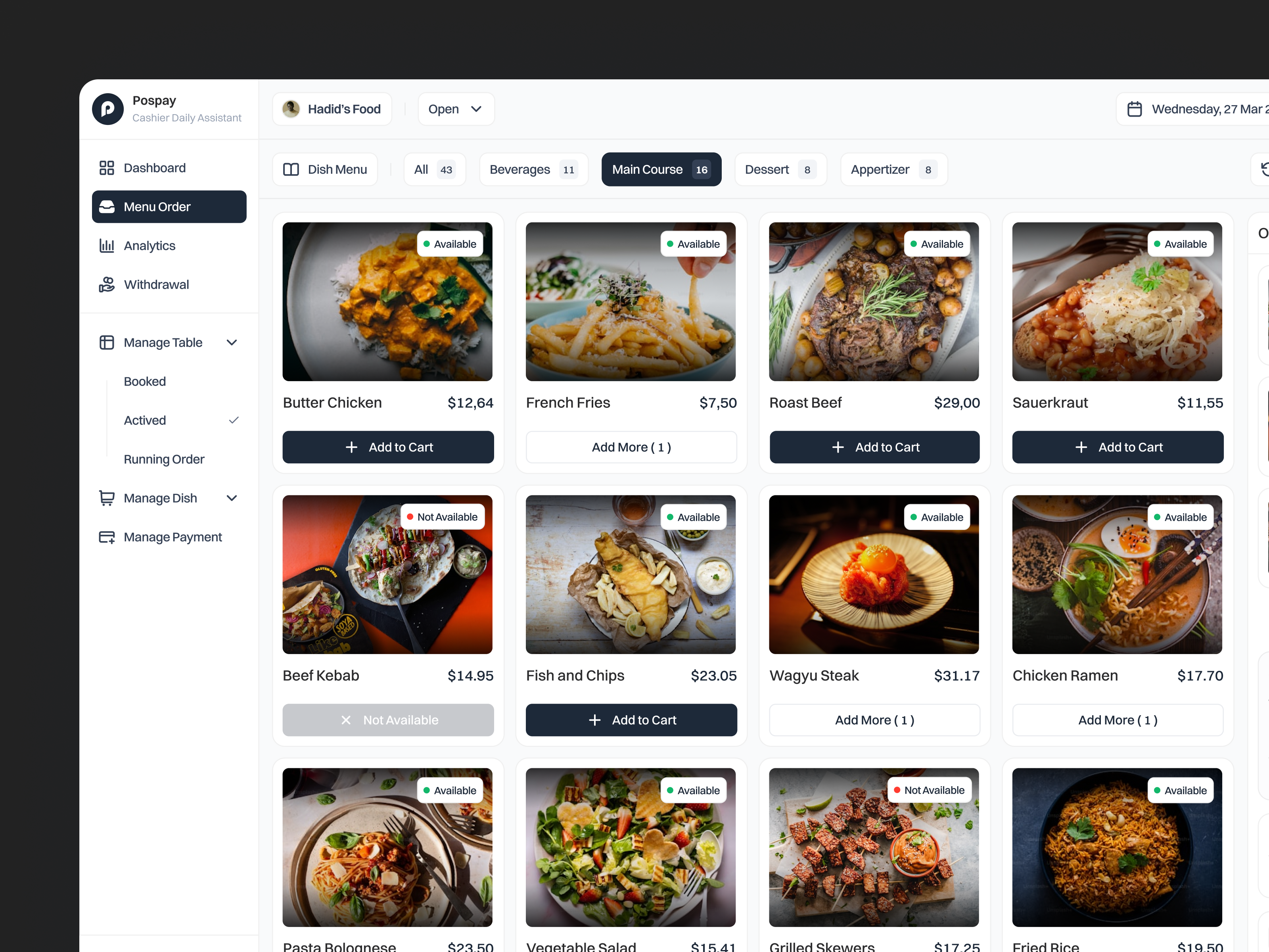 Pospay - Modern POS Dashboard by Ananto Nugroho Putra for Korsa on Dribbble