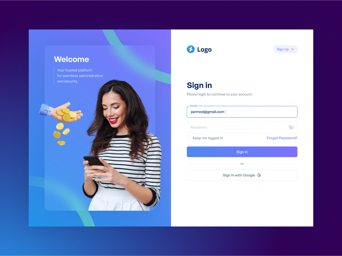 Browse thousands of Fintech Login Screen images for design inspiration ...