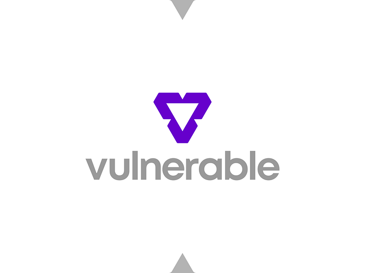 vulnerable, cyber security saas project logo design, targeted V by Alex ...