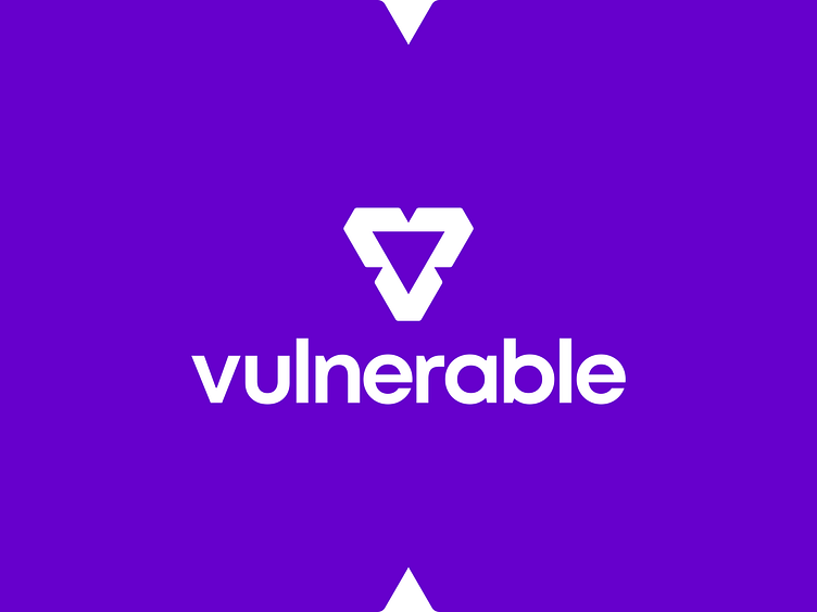 vulnerable, cyber security saas project logo design, targeted V by Alex ...