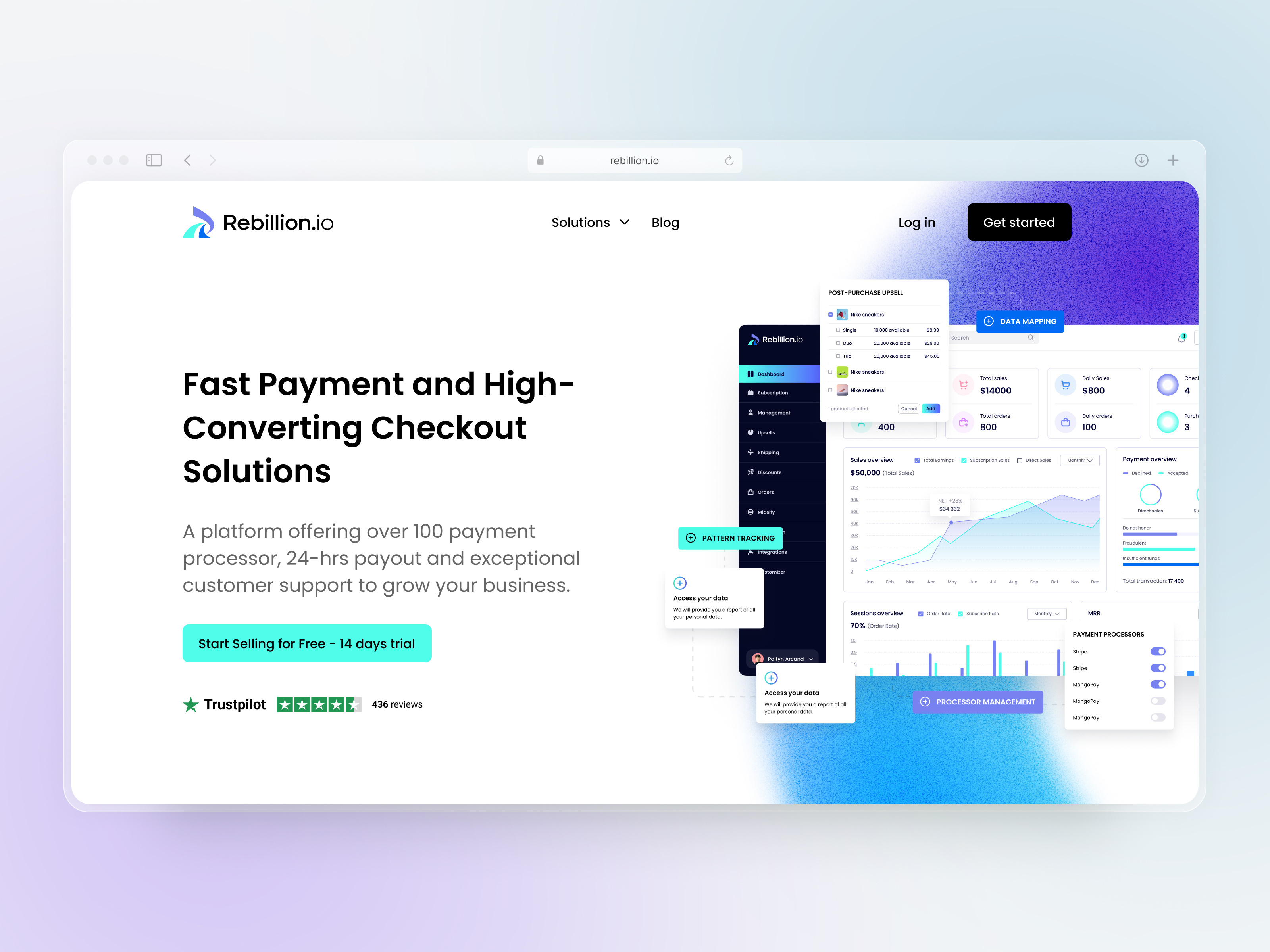 Online payment processing | Website by Hugo Bourgeois on Dribbble